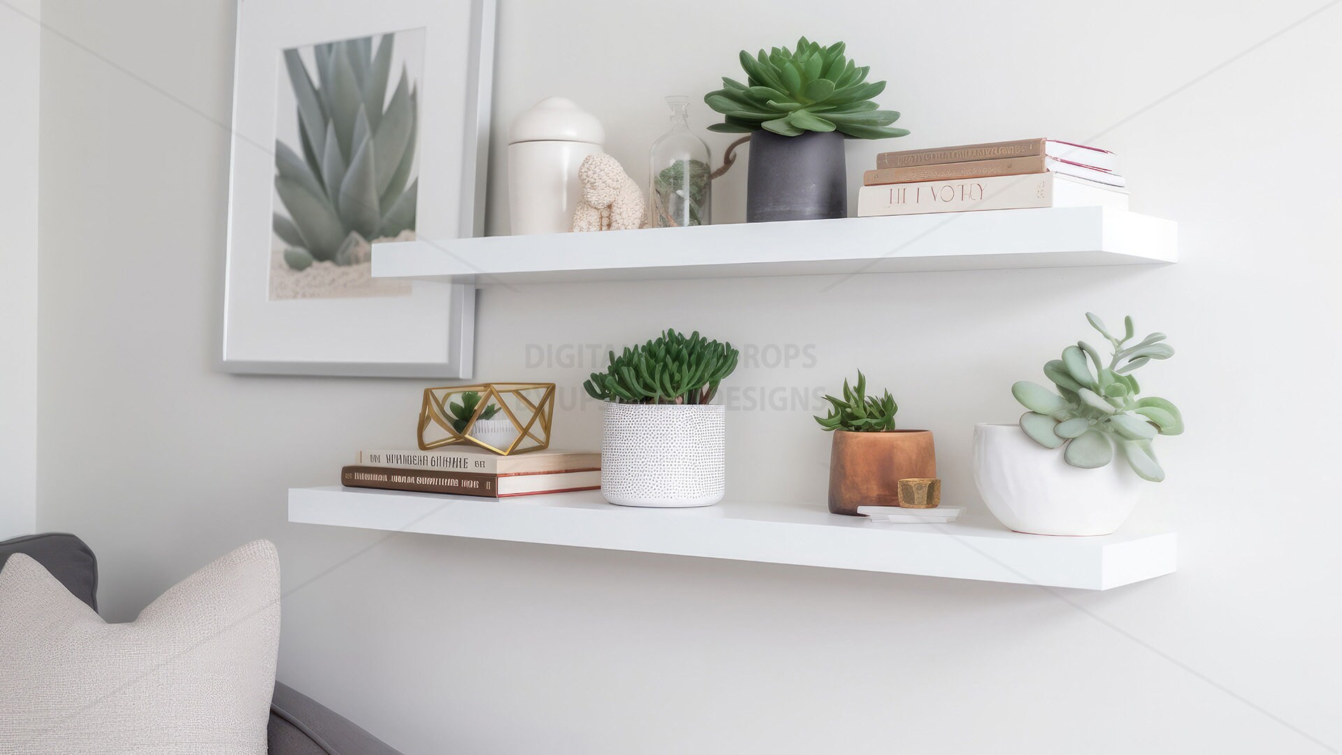 Clean Living Room, Virtual Backgrounds V2, 5 Image Bundle Use for ...