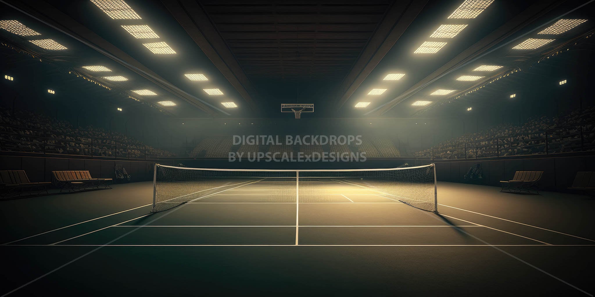 Tennis Court Background V1, Set of 5, Digital Illustrations Sports ...