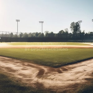 Day Baseball Field Backdrop V2, Set of 5, High School Sports ...