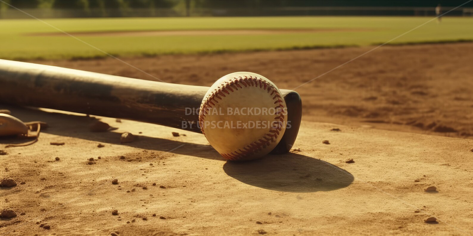 Day Baseball Field Backdrop V2, Set of 5, High School Sports ...
