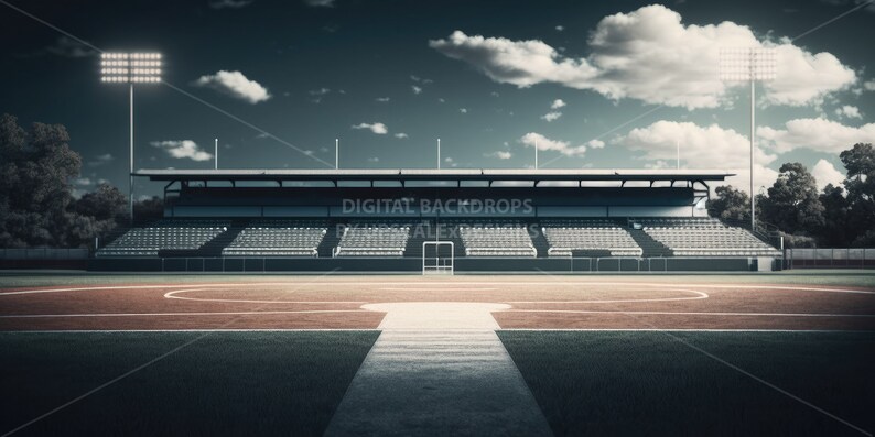 Day Sports Field Arena Backdrop, Set of 5, School Sports Photography ...
