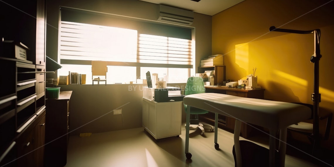 Medical Clinic Interiors Backdrop V2, Set of 4, Doctor Photography ...