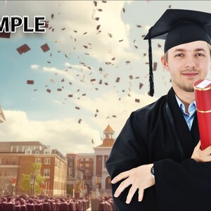 Graduation Virtual Backdrops, Set of 5, School Photography Background ...