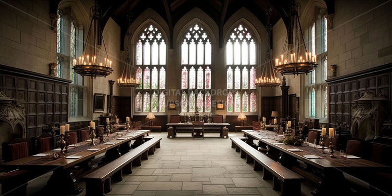 Medieval Gothic Magical Castle Backdrops V2, Set of 5 Enchanted Wizard ...