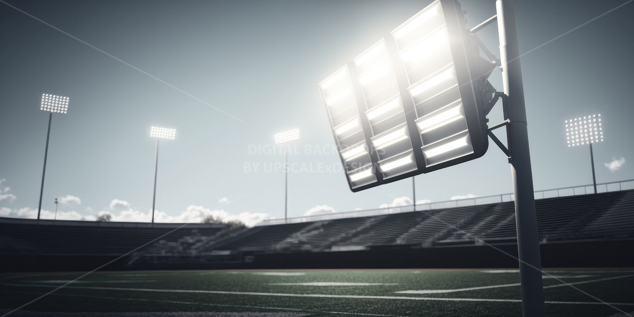 Day Sports Field Arena Backdrop, Set of 5, School Sports Photography ...