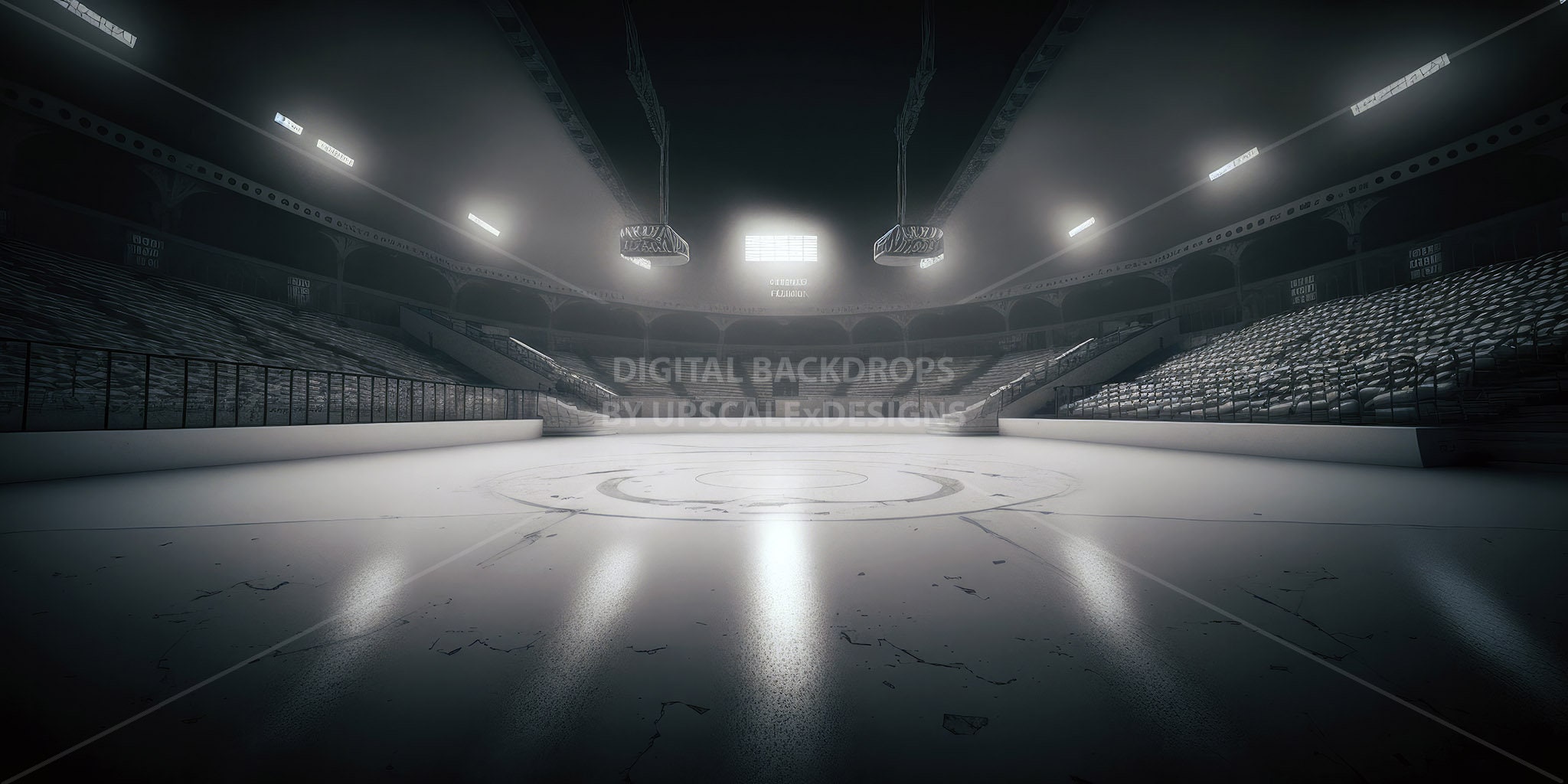 Ice Hockey Rink Background V2, Set of 6, Digital Photo Sports Teams ...