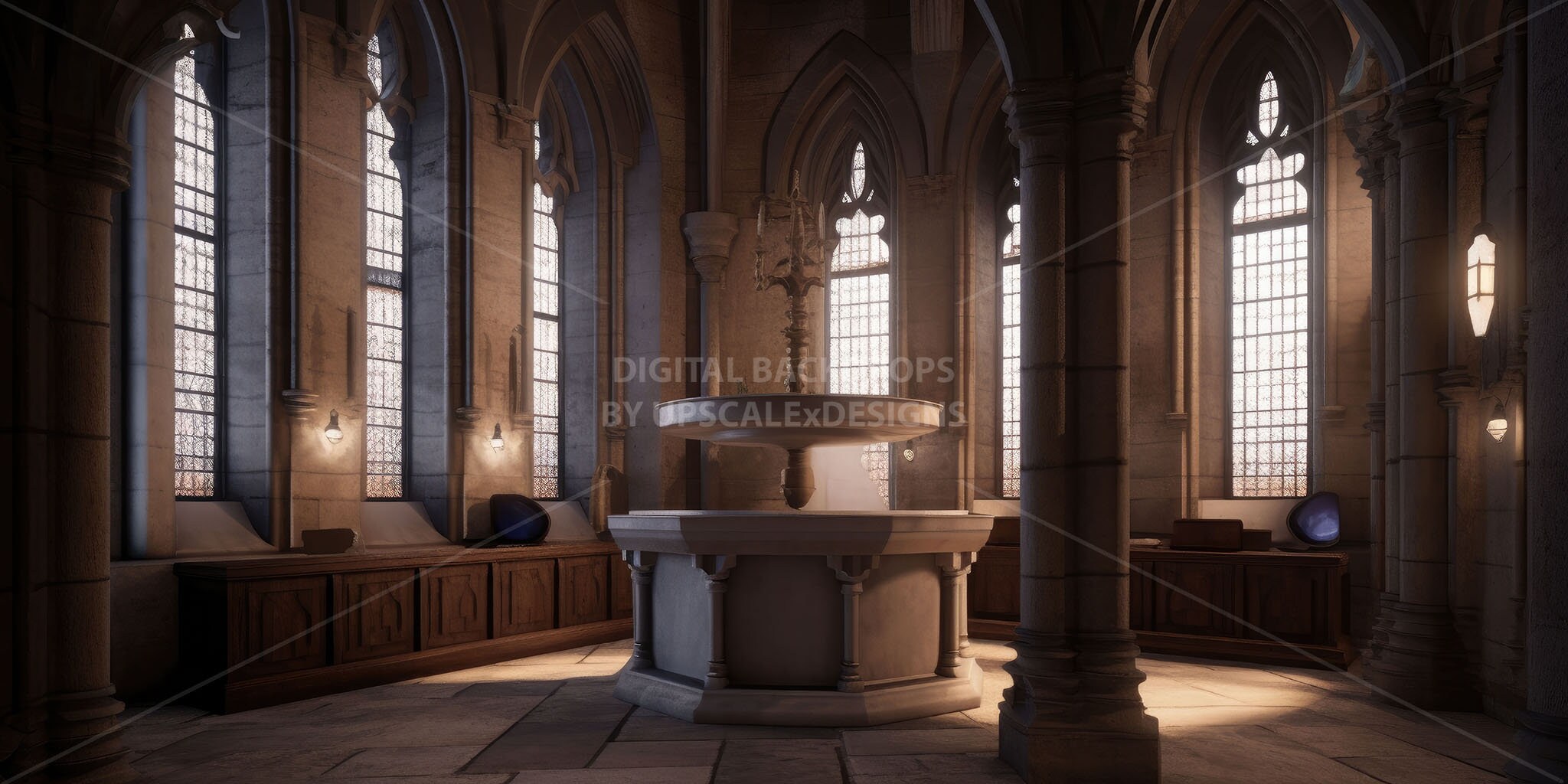 Medieval Gothic Magical Castle Backdrops V2, Set of 5 Enchanted Wizard ...