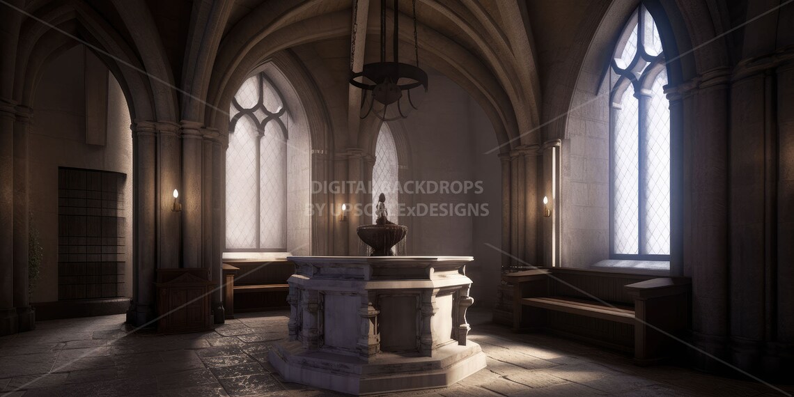 Medieval Gothic Magical Castle Backdrops V2, Set of 5 Enchanted Wizard ...