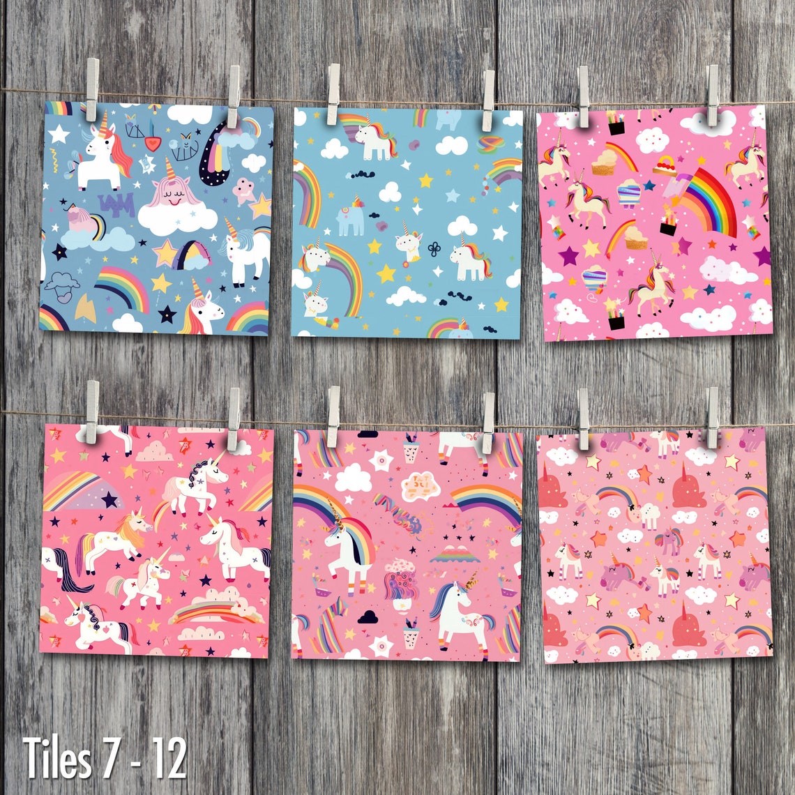New Baby Paper Packs, Seamless Patterns, Fun Kid Illustrations ...