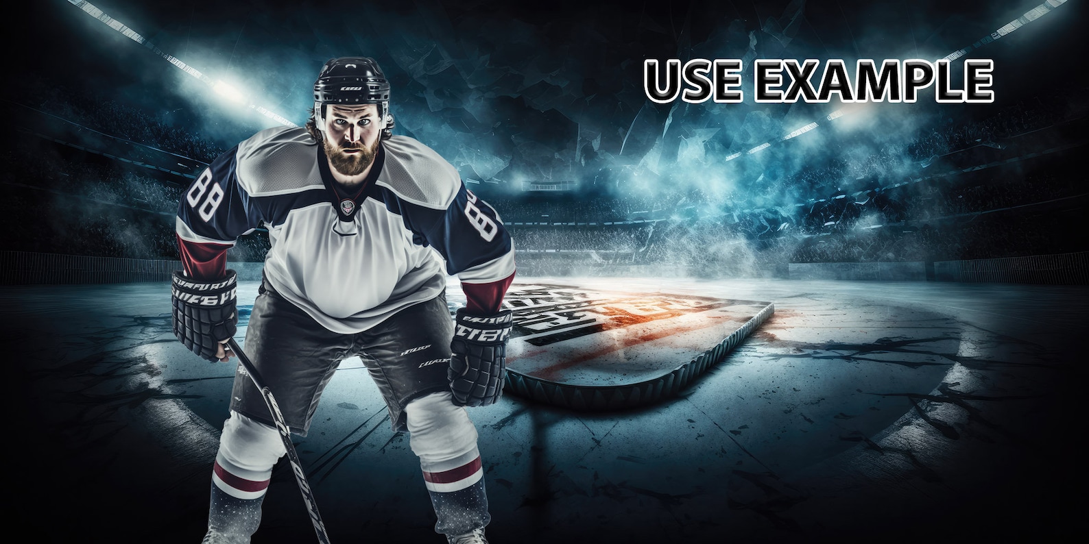 Ice Hockey Rink Background V2, Set of 6, Digital Photo Sports Teams ...