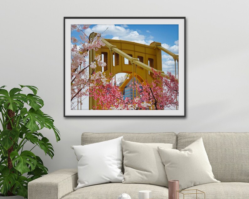 Pittsburgh Spring Cherry Blossoms Downloadable Wall Art - Etsy