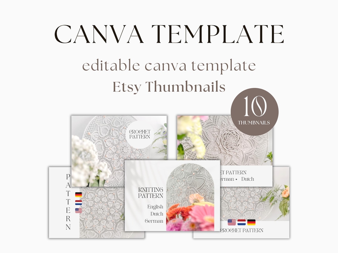 Template for Thumbnails | Editable Canva Template | Etsy Photo Template ...