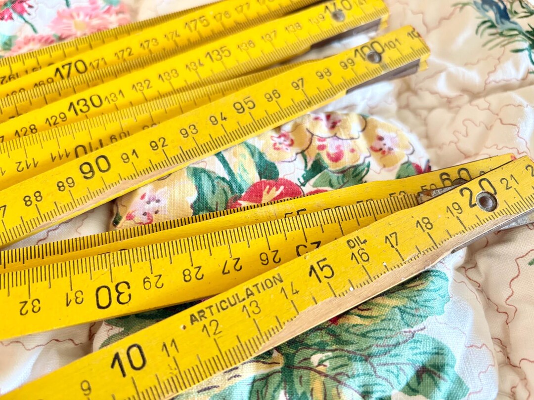 Vintage Ruler/ Wooden Folding Ruler/ Vintage Measuring Tape/vintage ...