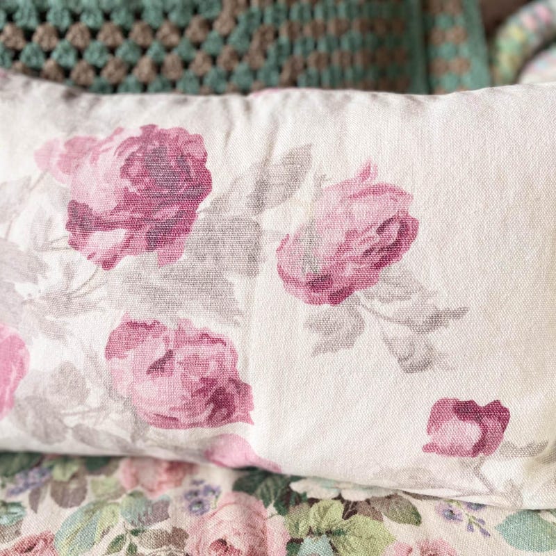 Cabbage Rose Pillow - Etsy