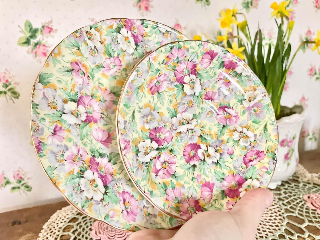 Vintage Chintz Plate / Floral Chintz Plate/chintz China/chintz /soap ...