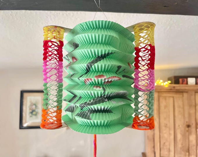 Vintage Christmas Lantern/vintage Paper Decorations/ Vintage Chinese ...