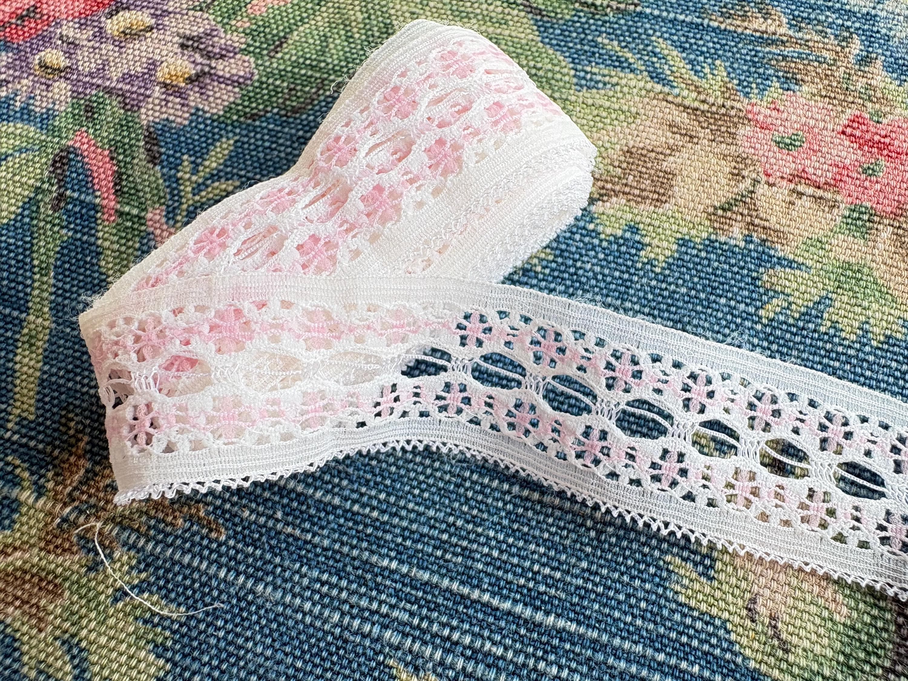Embroidered Floral Ribbon Trim – Vintage Haberdashery, 220 Cm Length - Etsy