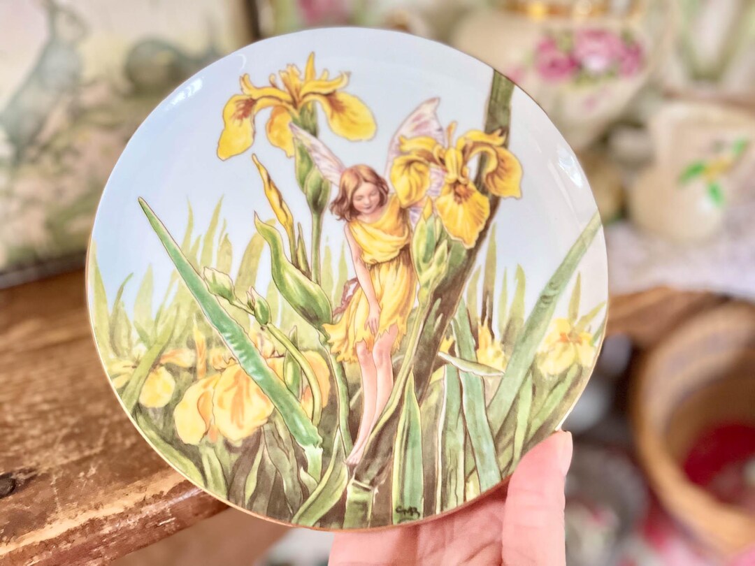Vintage Plate /flower Fairy Plate /floral Plate /vintage China /vintage ...
