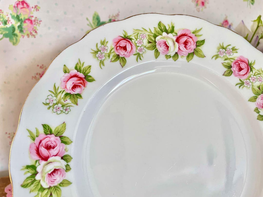 Roses Plate /vintage China / Wedding China /serving Plate /cake Plates ...