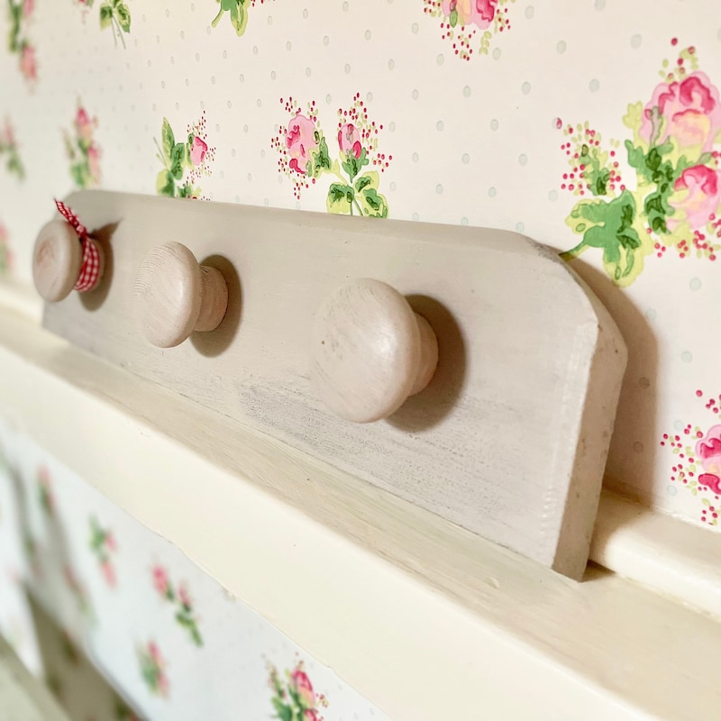 Wooden Peg Rack - Etsy