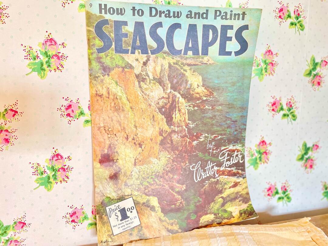 Vintage Book /how to Paint Seascapes/draw Seascapes Book/painting Book ...