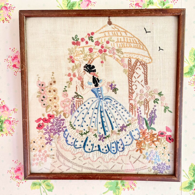 Crinoline Lady Embroidery - Etsy