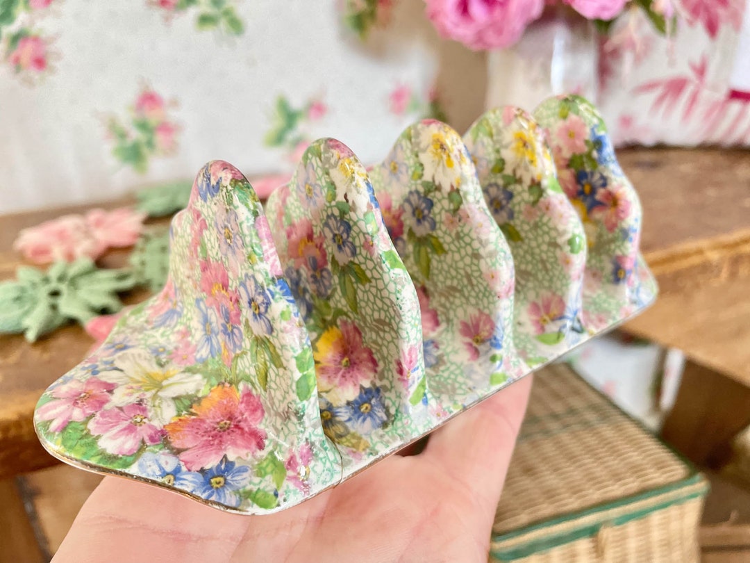 Vintage Toast Rack/royal Winton Chintz Toast Rack/vintage China ...