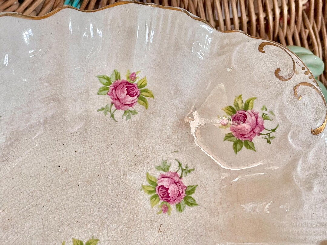 Vintage Dish /china Dish/ Vintage Floral China /floral Chintz / Soap ...