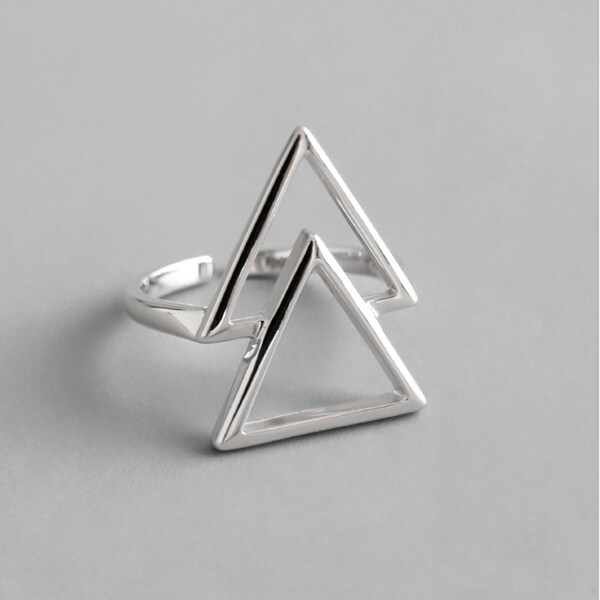 Triangle Ring - Etsy UK