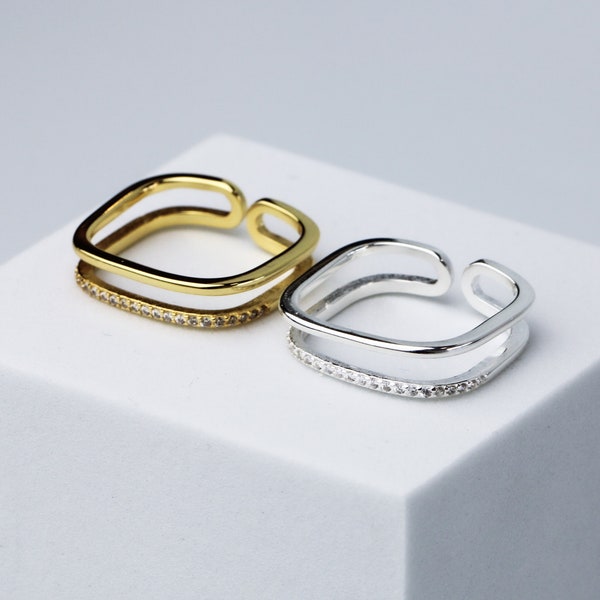 Square Band Ring - Etsy