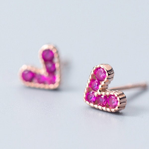 Hot Pink Studs - Etsy