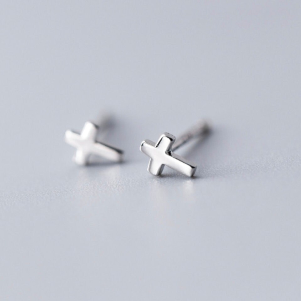 Tiny Sterling Silver Stud Earrings Miniature Earrings Small - Etsy UK