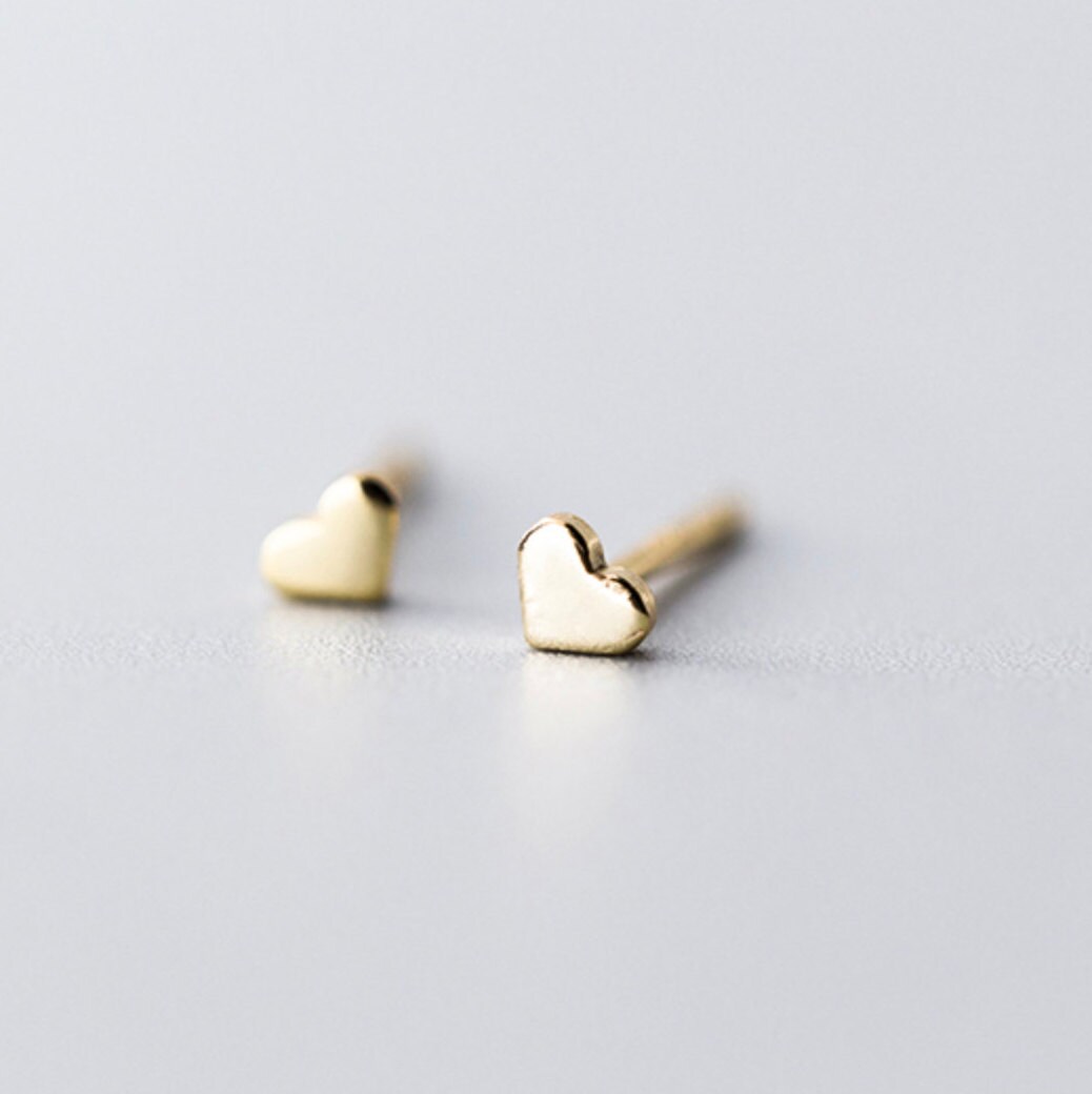 Tiny Sterling Silver Stud Earrings Miniature Earrings Small - Etsy UK