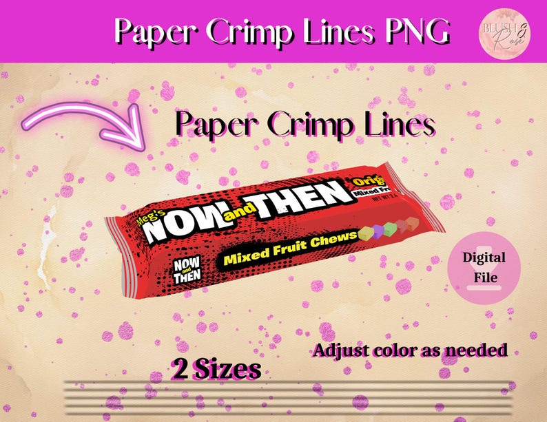Paper Crimp Lines PNG - Etsy