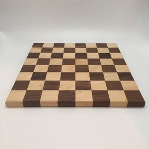 Handmade Walnut and Maple Checkerboard or Chessboard With Checkers - Etsy