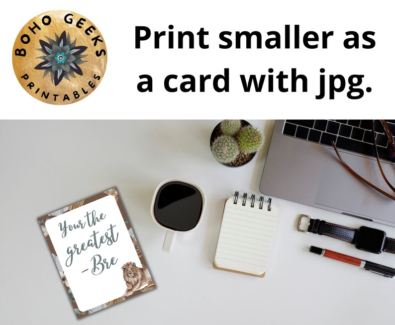 Lion Stationery Set 8.5x11 US Letter Size Instant Download - Etsy