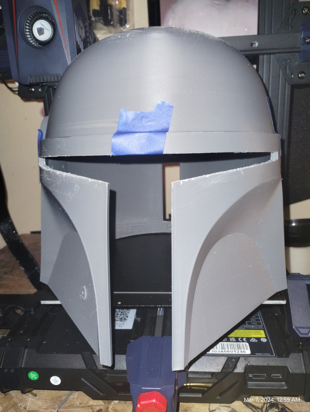 1/1 Scale Mandalorian Deathwatch Helmet DIY Kit Cosplay Accessory 3D ...