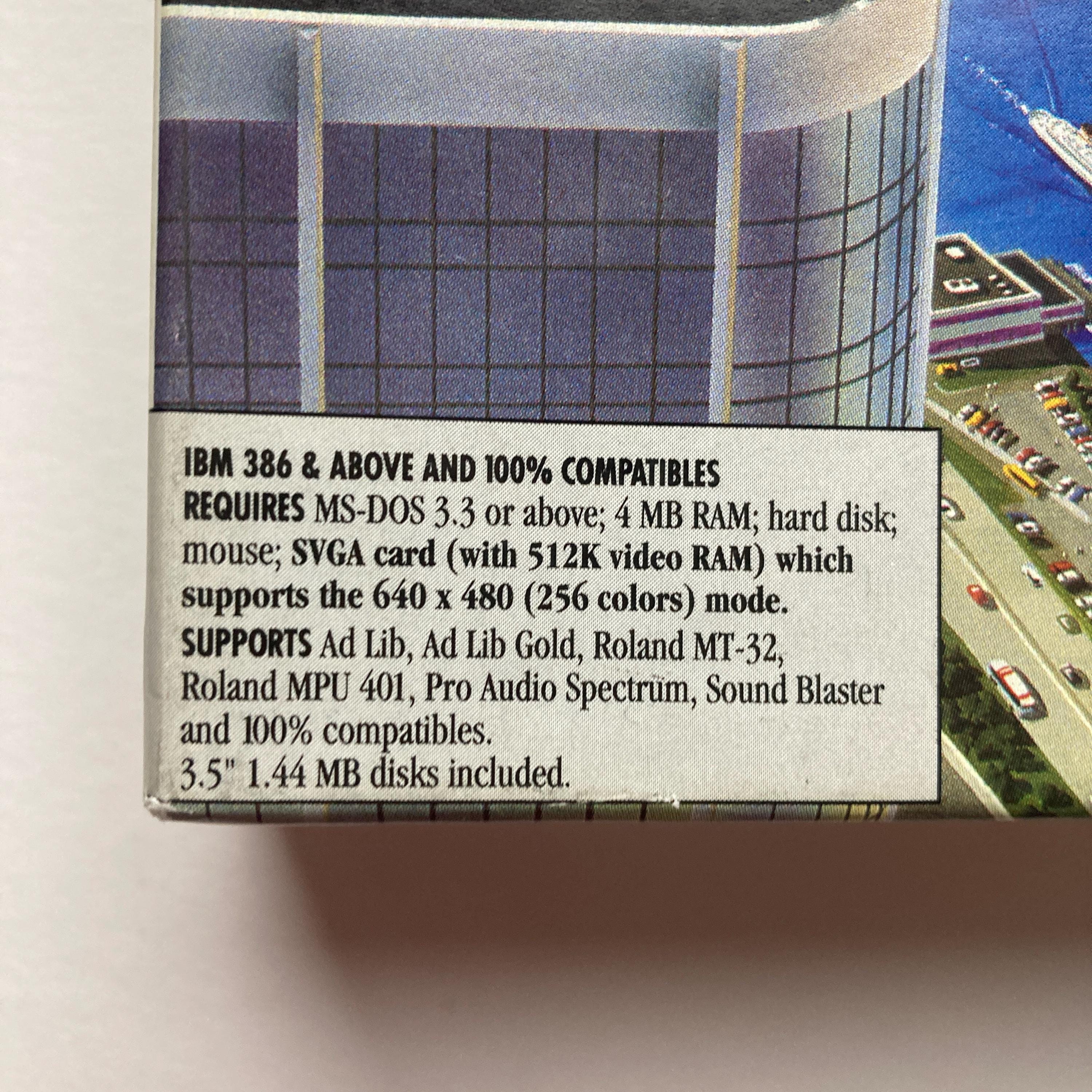 Vintage 1993 Simcity 2000 PC Game: Maxis Big Box Edition With Manuals ...