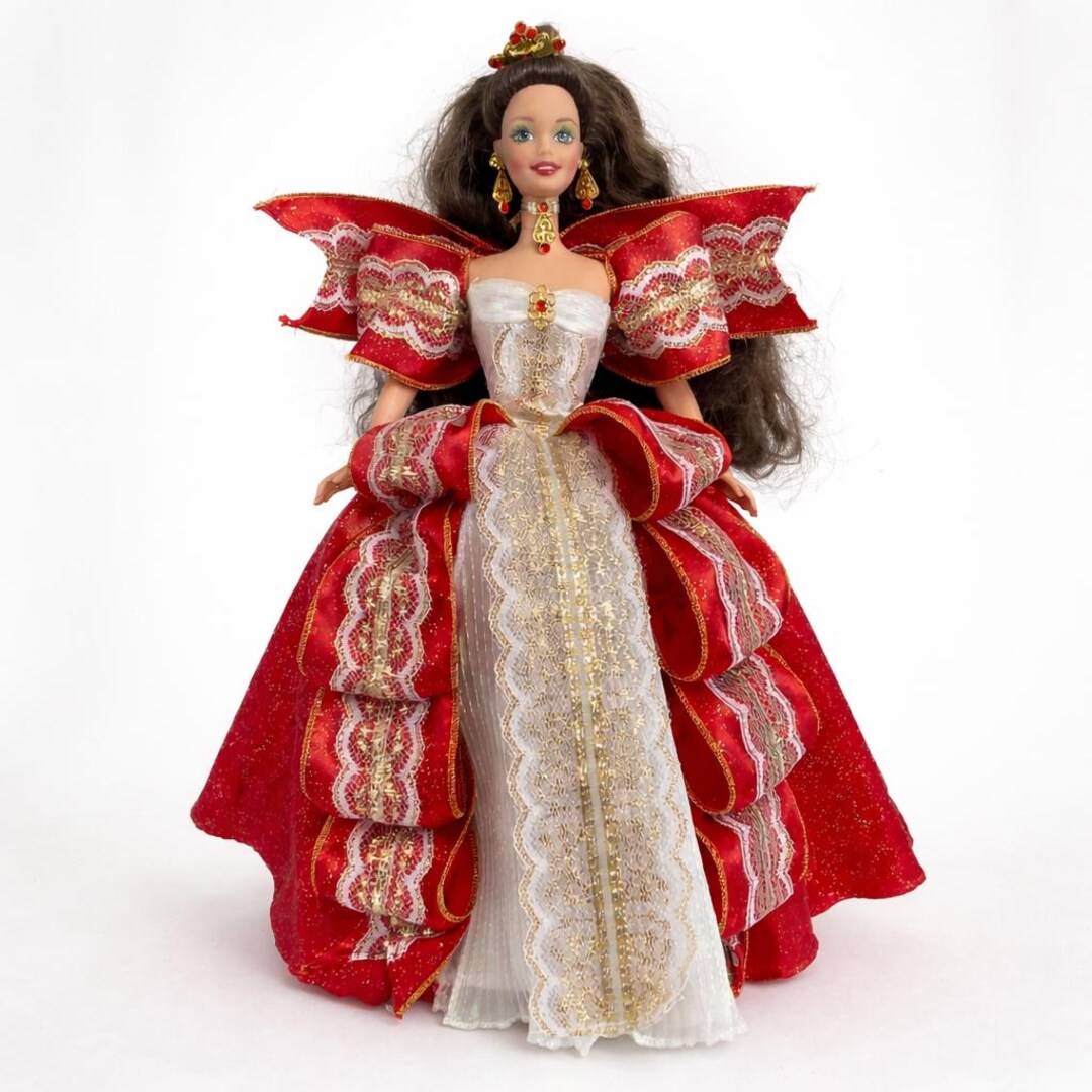 Vintage Happy Holidays Barbie Doll: 1997 Superstar Face With Original ...