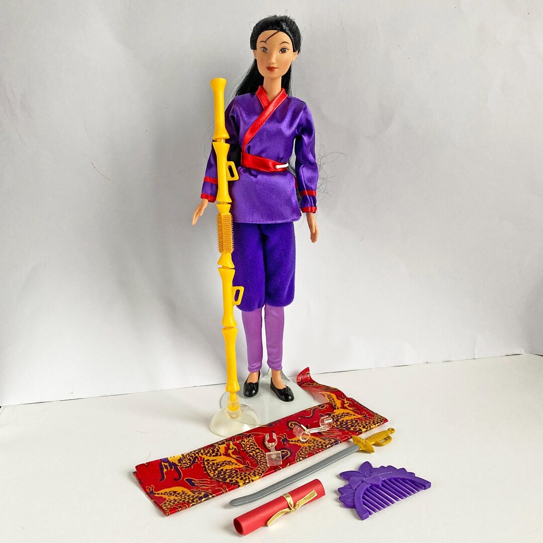Vintage Secret Hero Mulan Doll Complete New Out of Box 1997, Vintage ...