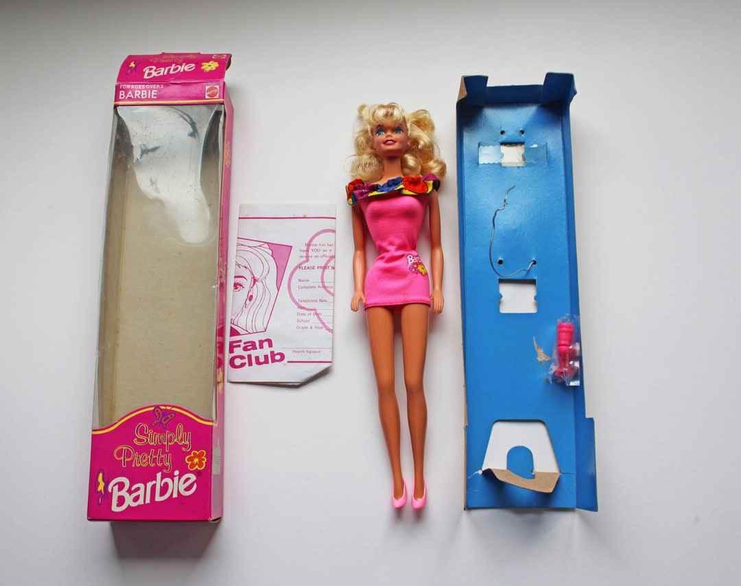 1995 Simply Pretty Barbie, Open Box Refurbished, Vintage 90s Boxed ...