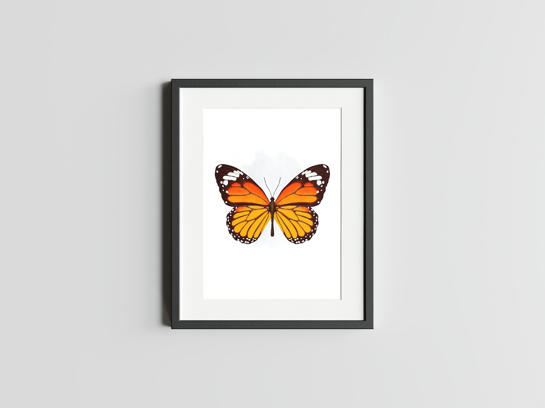 MONARCH BUTTERFLY Art Print of Monarch Butterfly Print Decor for Home ...