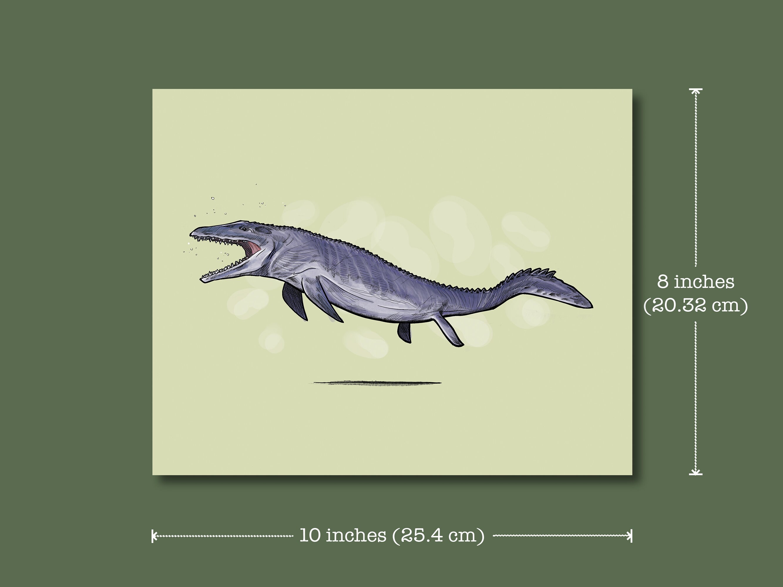 MOSASAURUS Dinosaur ART PRINT Classroom Art Classroom Decor - Etsy