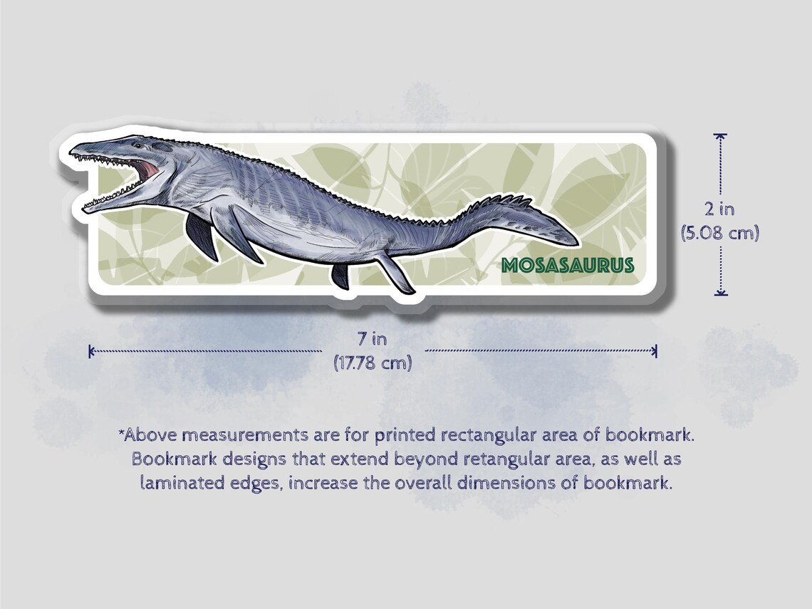 MOSASAURUS 5x7 DINOSAUR Art Print Home Decor of Dinosaur Artwork for ...