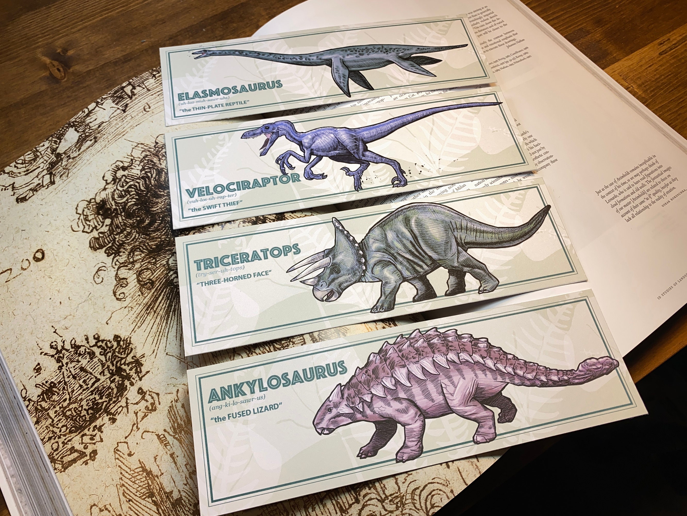 PRINTABLE BOOKMARKS, Dinosaur Bookmark, Digital Bookmark, Printable ...