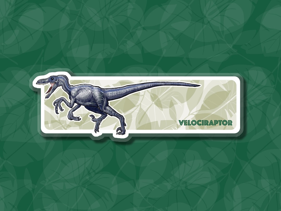 VELOCIRAPTOR DINOSAUR BOOKMARK for Kids Dinosaur Gift for Bookworms ...