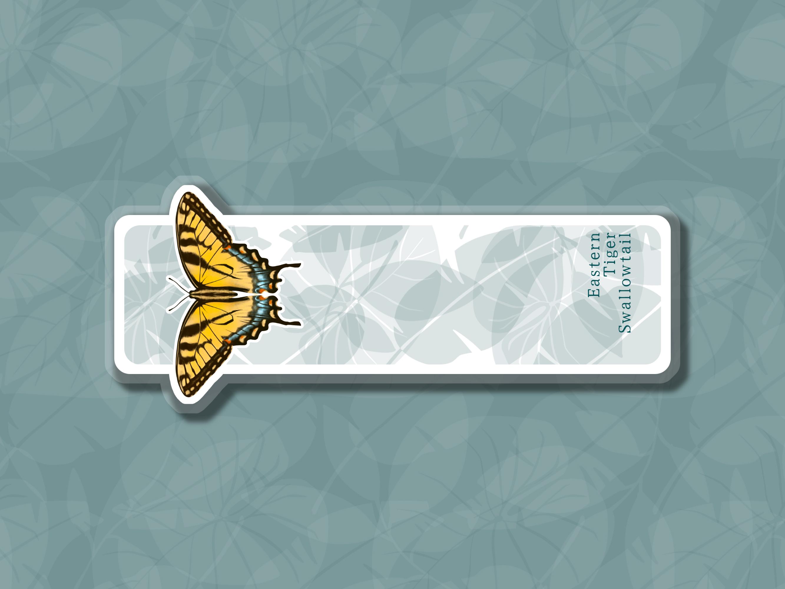 EASTERN TIGER SWALLOWTAIL Butterfly Bookmark for Kids Bookmarks for ...