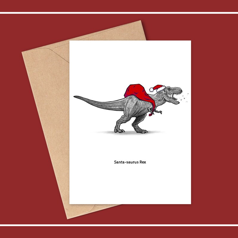 Santasaurus Rex - Etsy