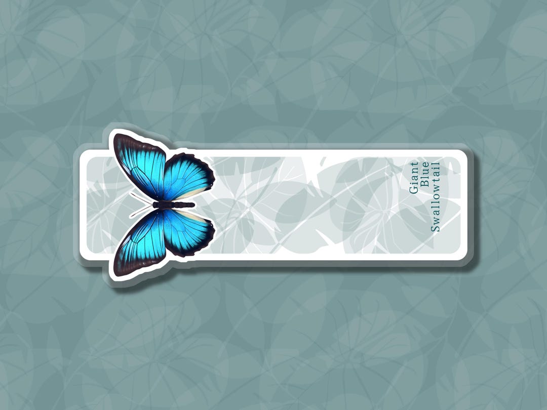 Giant Blue Swallowtail Butterfly Bookmark: Gifts for Book Lovers - Etsy