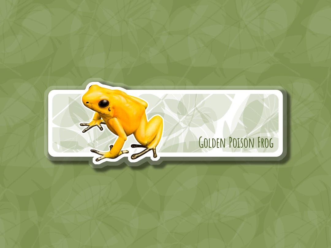 GOLDEN Poison FROG BOOKMARK for Kids Bookmarks for Geeks Gifts for ...